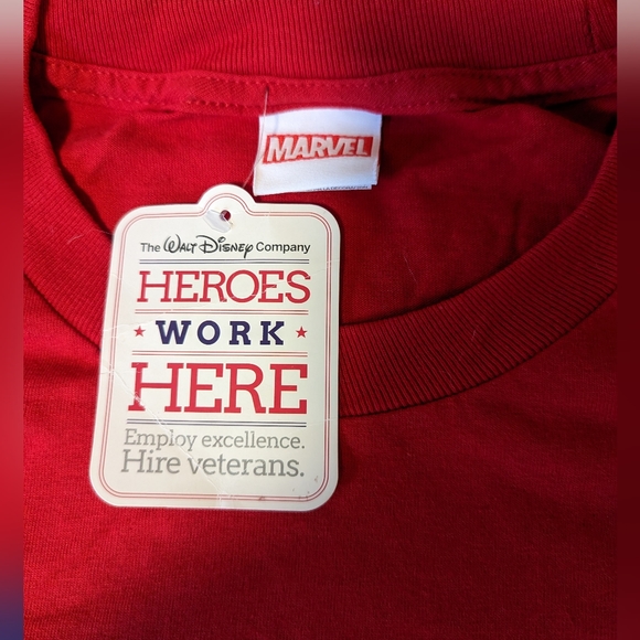 Marvel | Shirts | Nwt 9s Vintage Marvel Ironman Disney Heroes Work Here ...